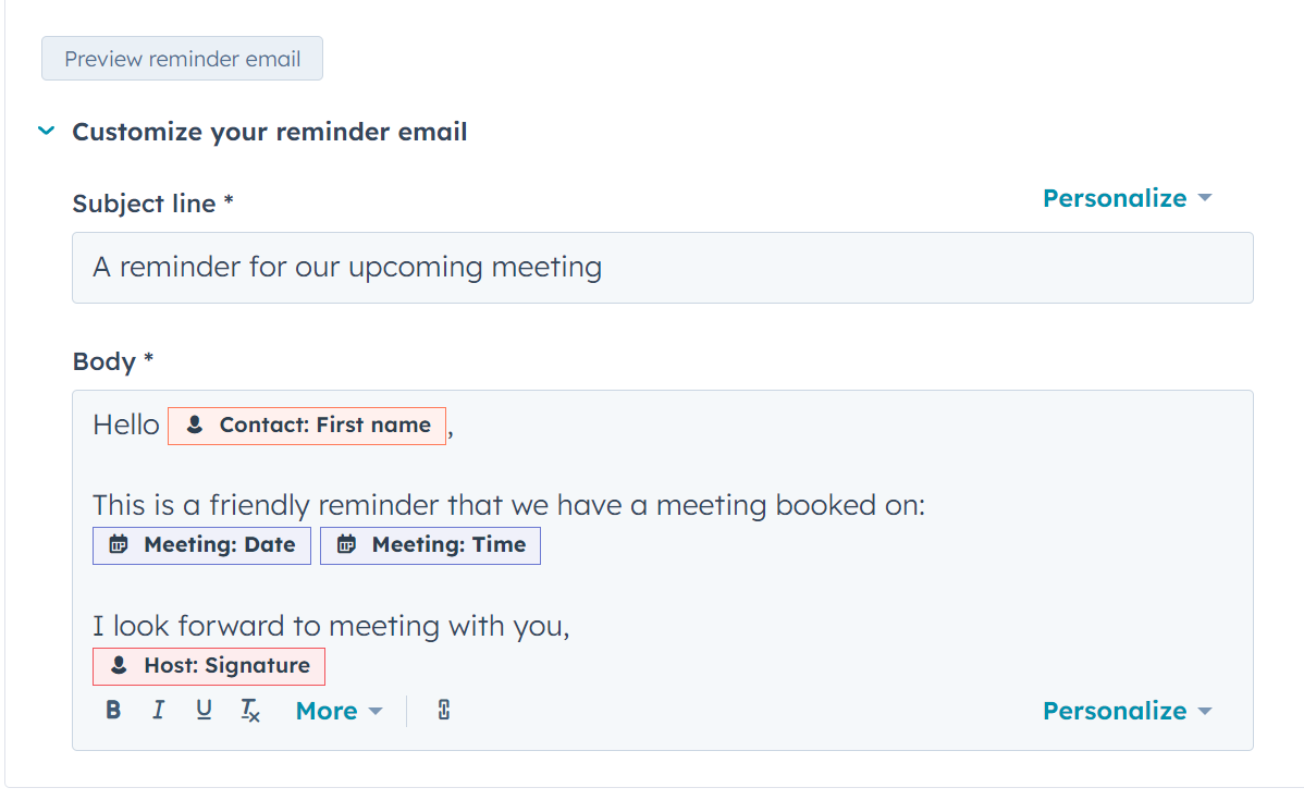 Customize Your Meeting Reminders in HubSpot for a More Personalized ...